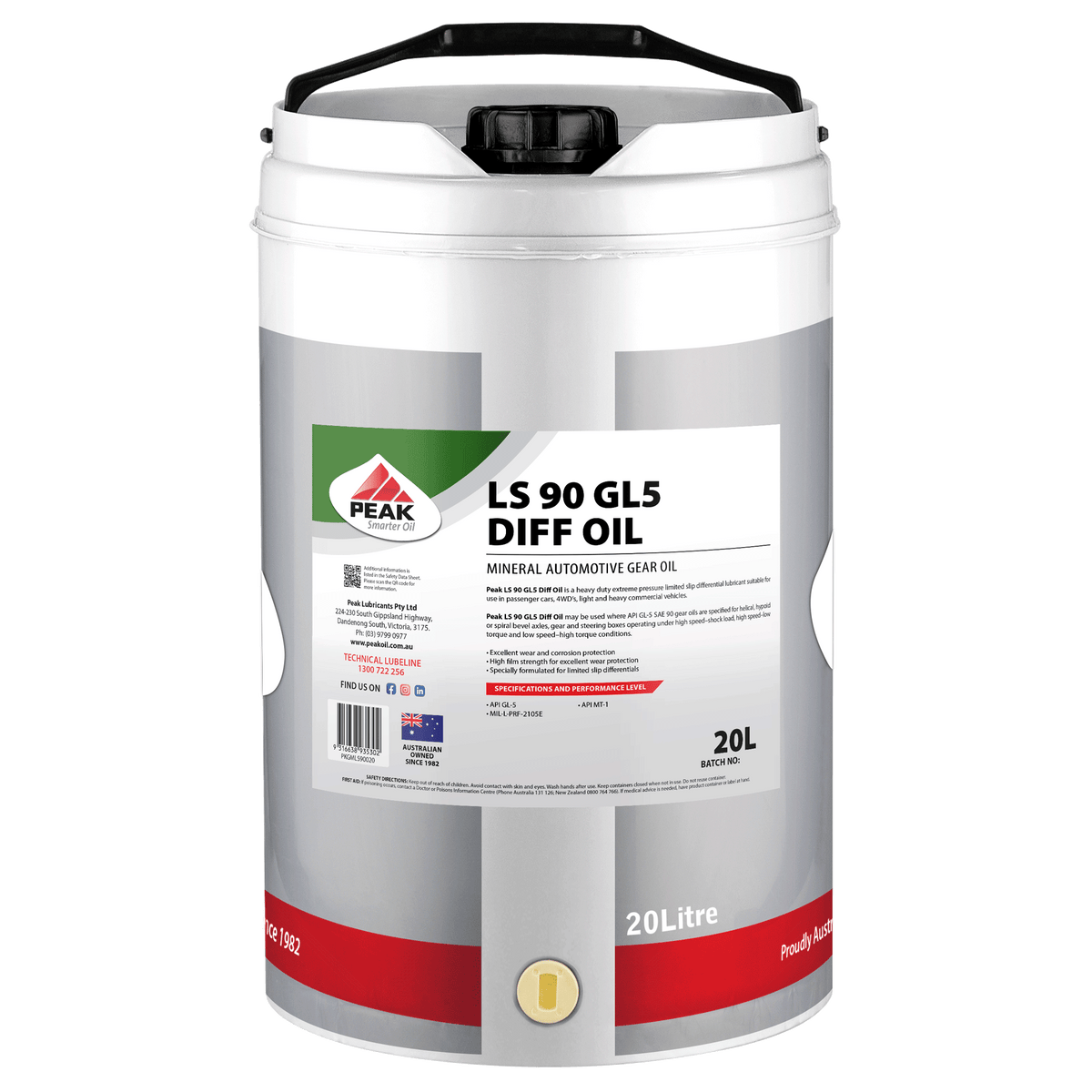 PEAK LS90 Mineral Diff Oil 60L PKGMLS90060 – SA Alltools