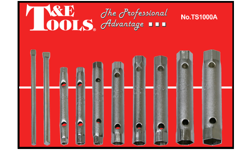 T&E TOOLS TS1000A 1/4 to 15/16" SAE Tube Spanner Set – SA Alltools