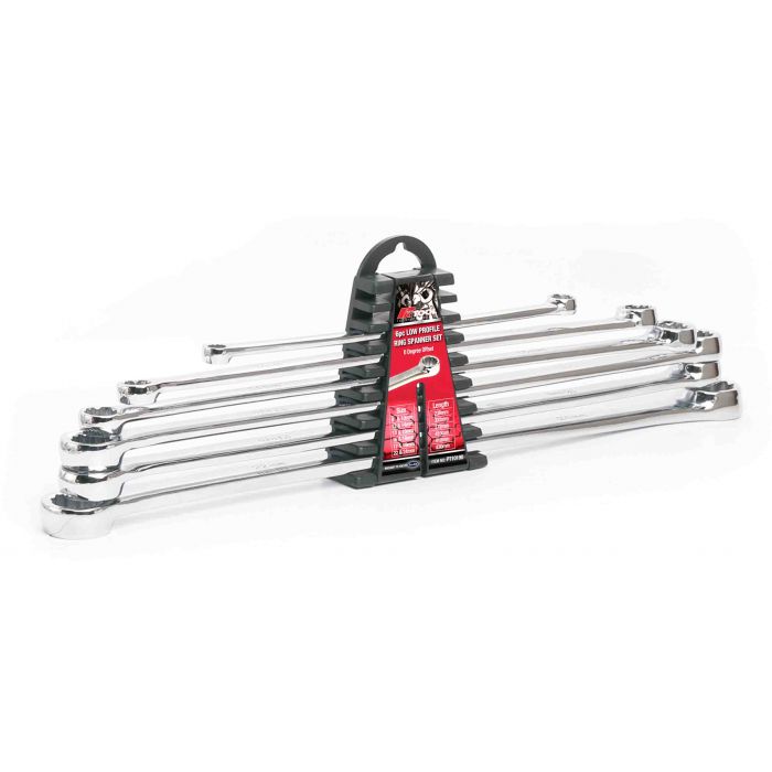 PK TOOL PT10190 6PCE Low Profile Extra Long Metric Ring Spanner Set – SA Alltools