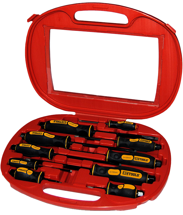 SCREWDRIVER SET, WITH HEX BOLSTERS | 10013 - KC TOOLS – SA Alltools