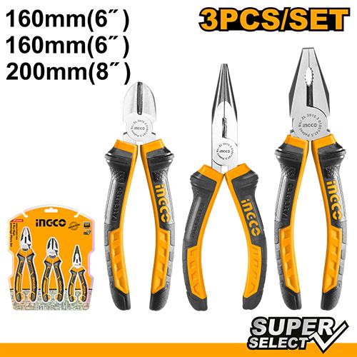 INGCO HKPS08318 Pliers Set 3Pcs – SA Alltools