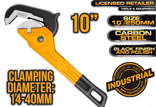 INGCO HPW1410 Ratcheting Pipe Wrench 250mm – SA Alltools