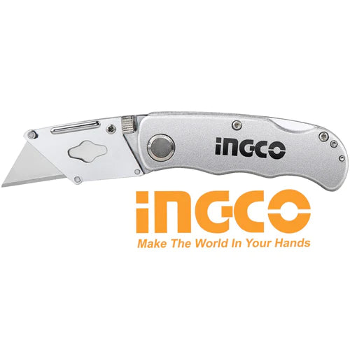 INGCO HUK6138 Folding Cutter Knife (+5 blades) – SA Alltools