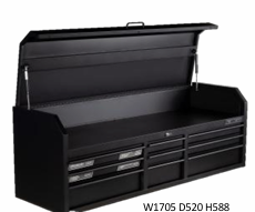 KA BOXES SERIES KA6809 68" 9 Drawer Tool Chest with Power/USB Outlets ...