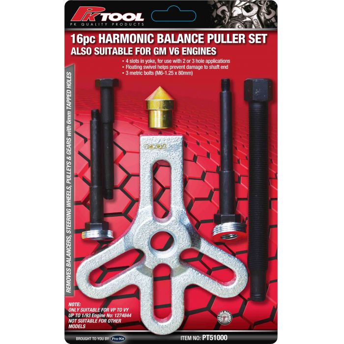 PK TOOL PT51000 13PC HARMONIC BALANCER PULLER FOR EARLY VN-VY – SA Alltools