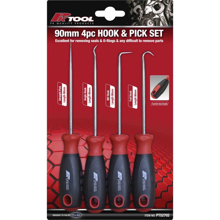 PK TOOL PT52702 190MM 4pce Hook & Pick Set – SA Alltools