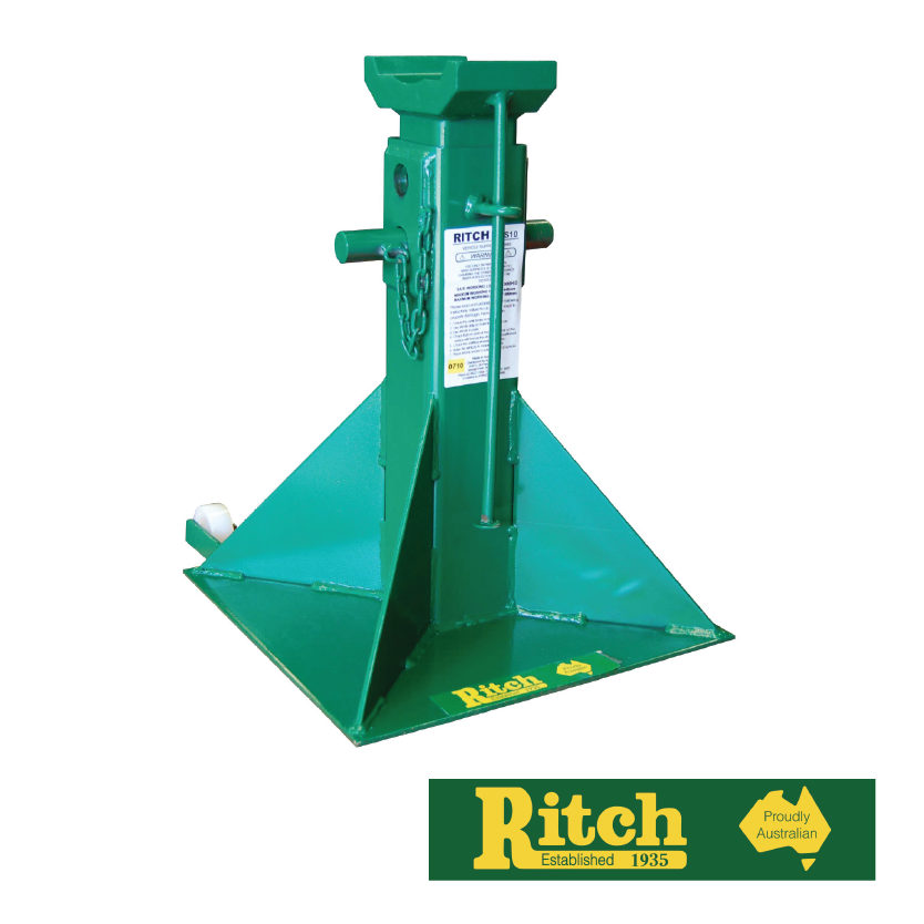 RITCH RVS10S Heavy Duty Short Pin Type AXLE STAND 280-430MM (PAIR) Mad ...