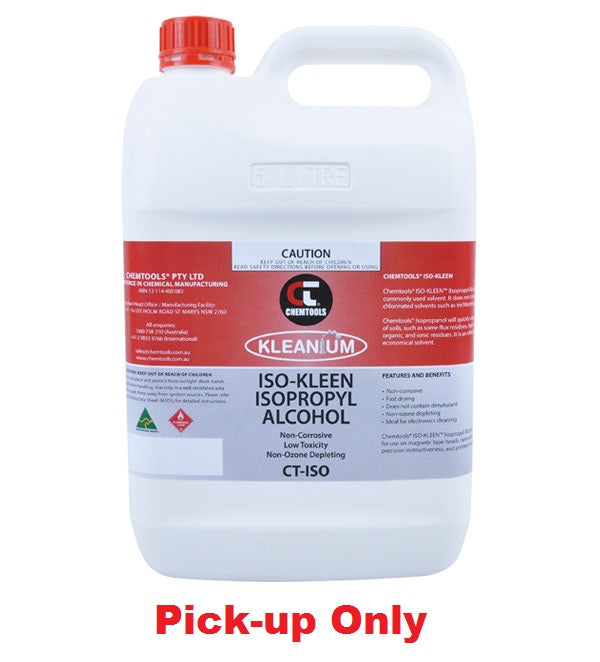 Chemtools CT-ISO-5L Kleanium™ 99.8% Pure IPA Isopropyl Alcohol 5 Litre ...