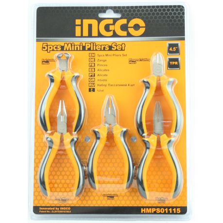 INGCO HMPS01115 Mini Pliers Set – SA Alltools